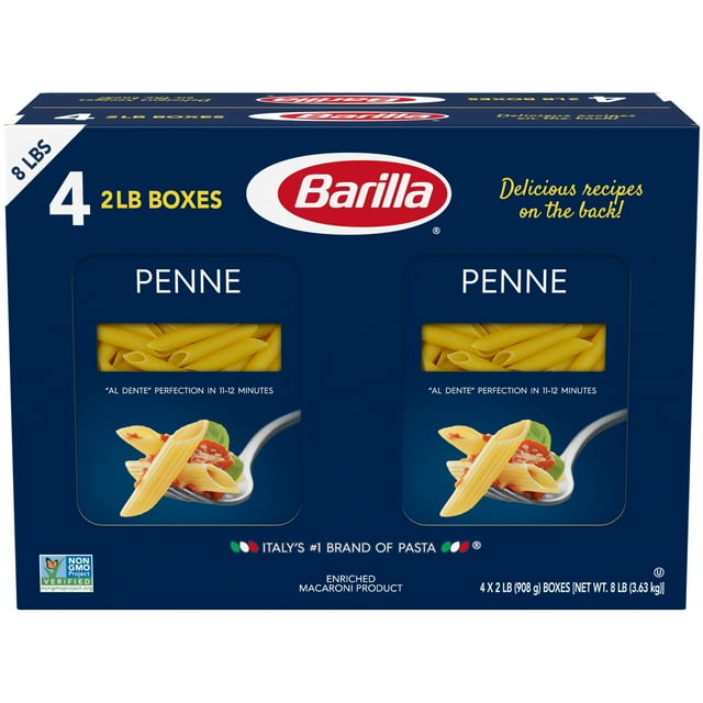 Barilla® Classic Blue Box Pasta Penne 4x32 oz - Walmart.com
