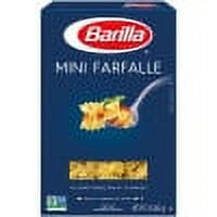 Barilla Non-GMO Mini Farfalle Pasta, Perfect Al Dente, Kosher Certified ...