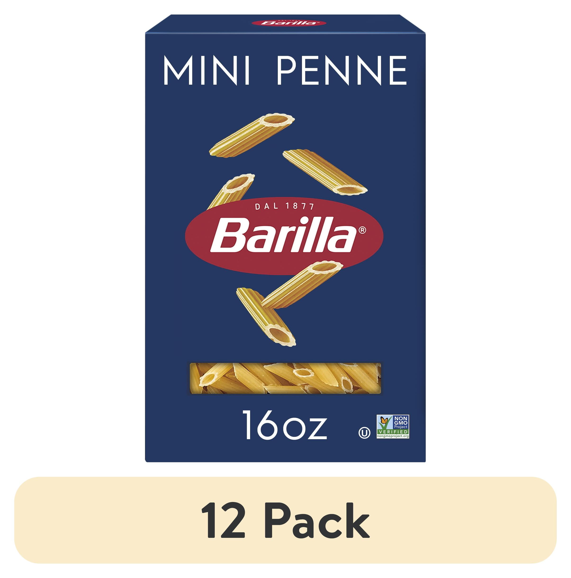 (12 pack) Barilla Classic Non-GMO, Kosher Certified Mini Penne Pasta ...
