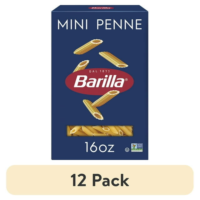 (12 pack) Barilla Classic Non-GMO, Kosher Certified Mini Penne Pasta ...