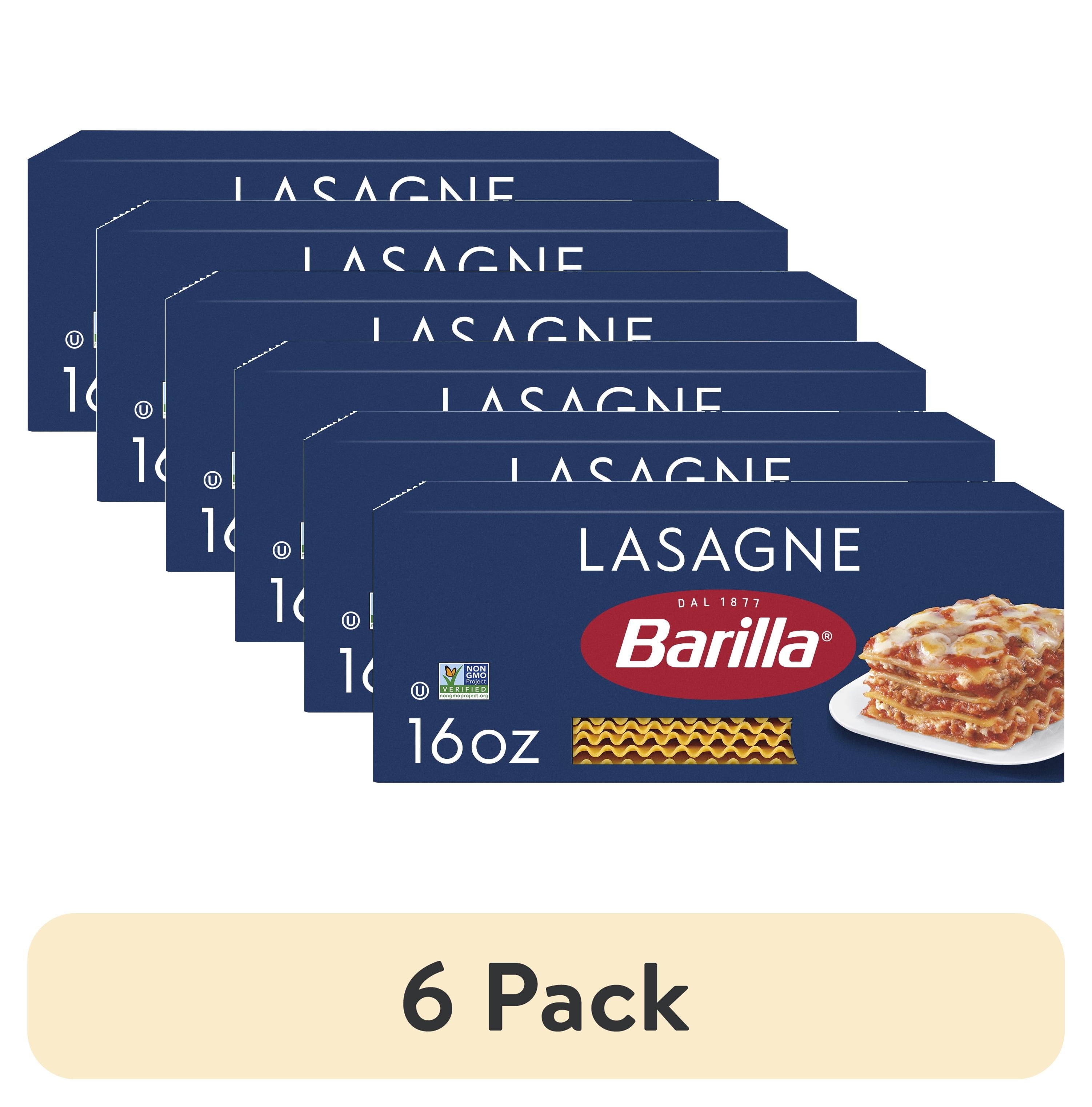 (6 pack) Barilla Classic Non-GMO, Kosher Certified Wavy Lasagne Pasta ...