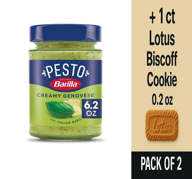 Barilla Creamy Genovese Pesto Sauce & Spread - 6.2 oz - Pack of 2 ...