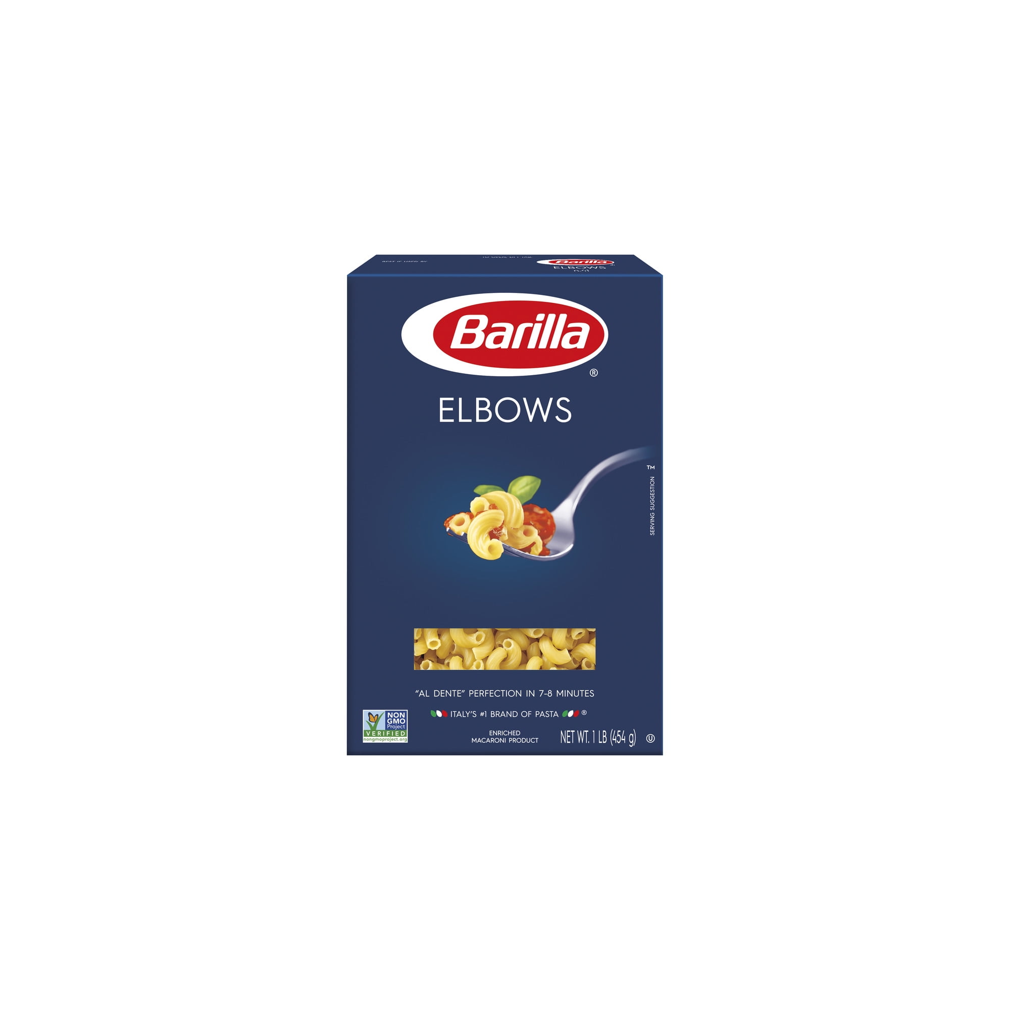 Barilla Elbow Macaroni Pasta 1 lb (Pack of 48) - Walmart.com