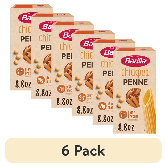 (6 pack) Barilla Gluten Free Chickpea Penne Pasta, 8.8 oz - Walmart.com