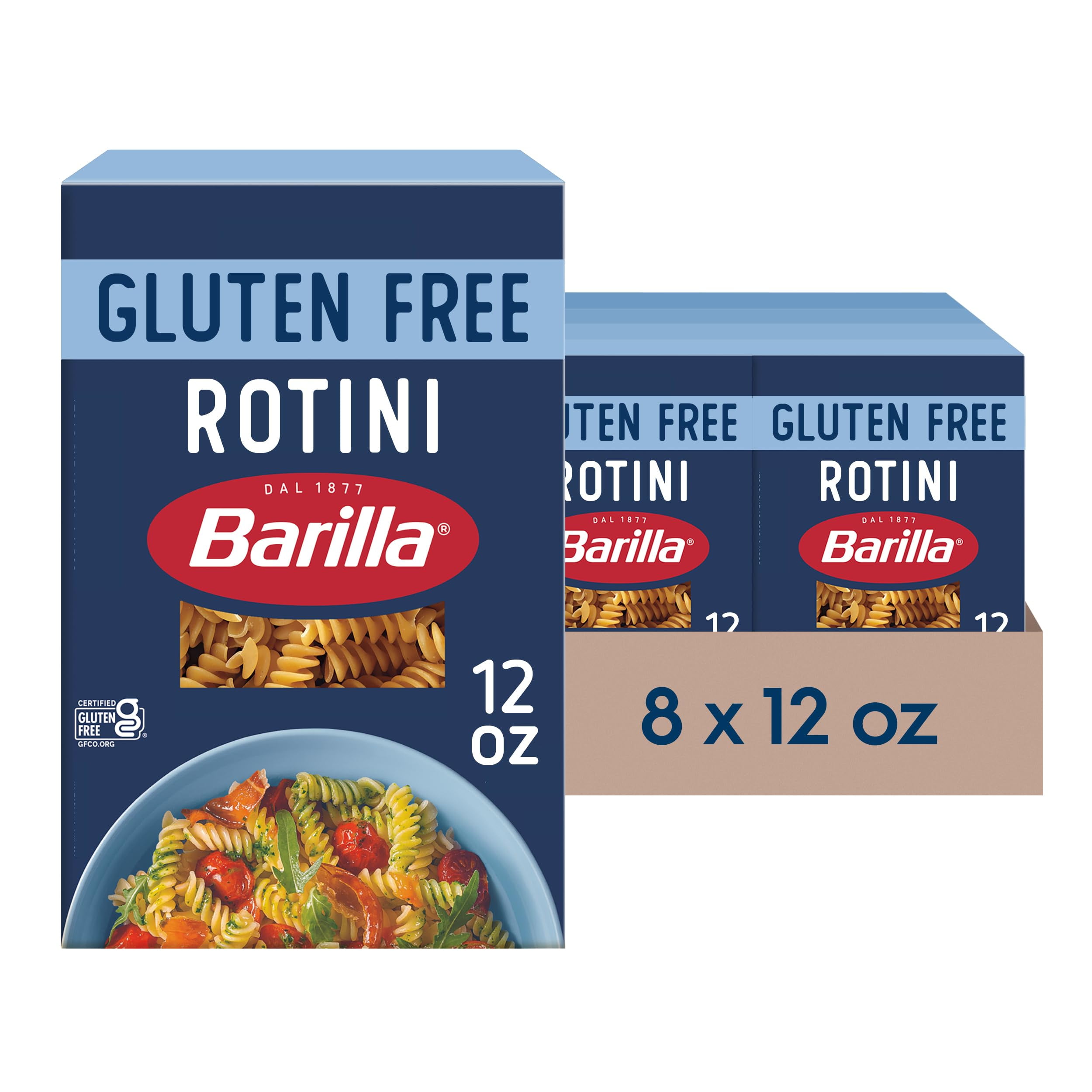 Barilla Gluten Free Rotini, 12 Oz (Pack Of 8) - Walmart.com