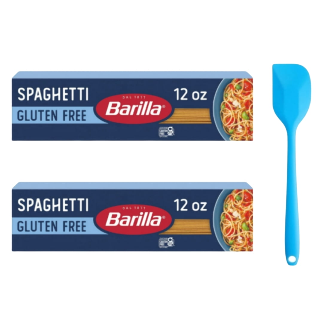 Barilla Gluten Free Spaghetti Pasta, 12 oz (2 pack) and 8in Silicone ...