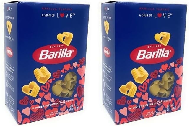 Barilla Limited Edition A Sign of Love Heart Shaped Pasta 12oz - 2 ...