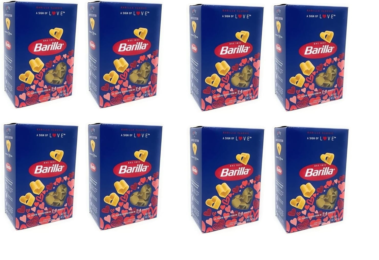 Barilla Limited Edition A Sign of Love Heart Shaped Pasta 12oz - 8 ...