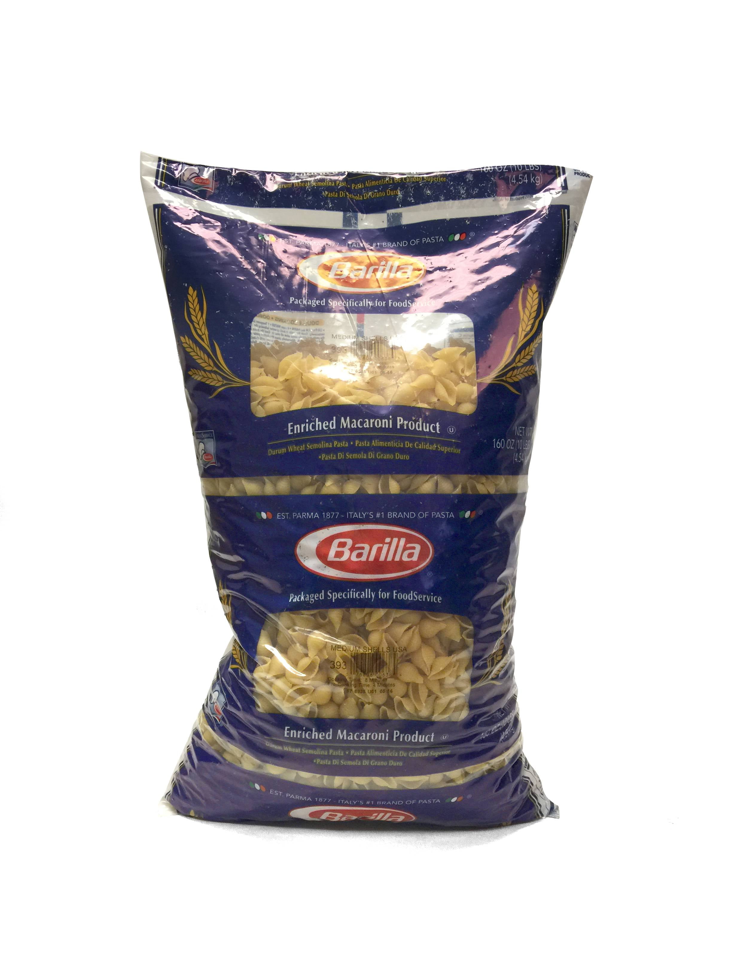 Barilla Medium Shells Pasta, 160 Ounce -- 2 per case. - Walmart.com