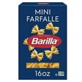 Barilla Mini Farfalle Pasta, 16 oz, Durum Wheat Semolina - Walmart.com