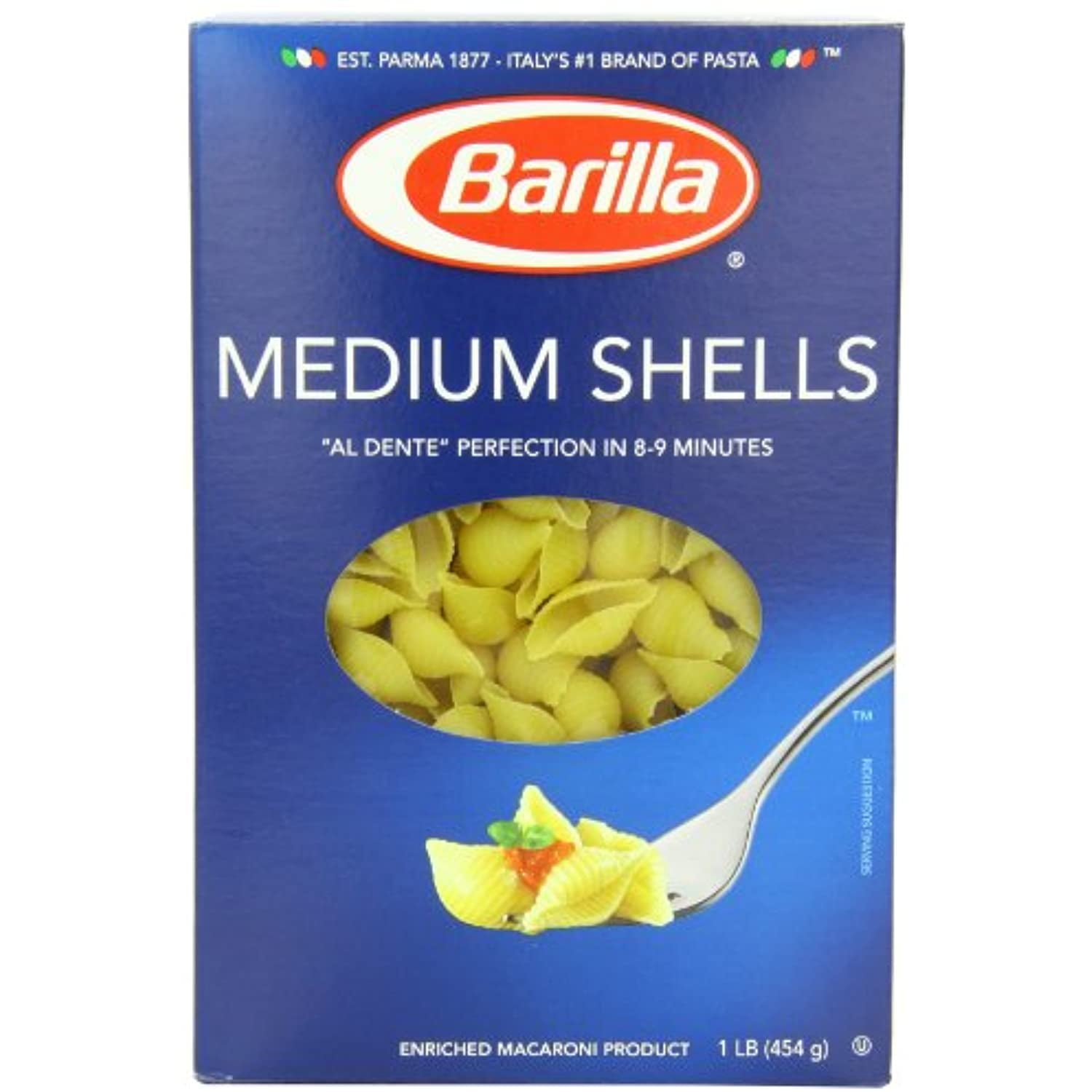 Barilla Pasta, Medium Shells, 16 Ounce (Pack Of 12) - Walmart.com