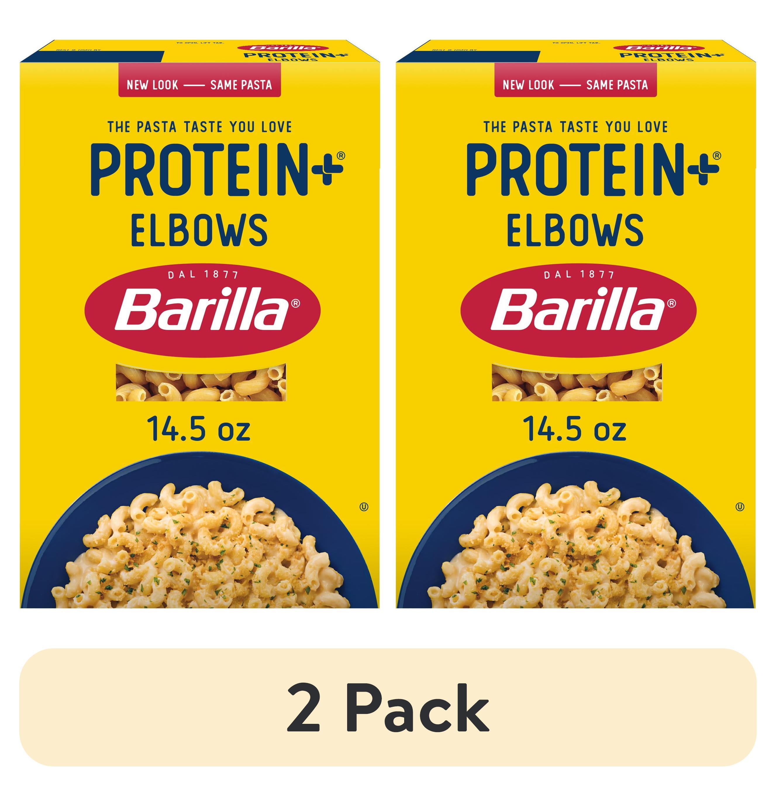 (2 pack) Barilla Protein+ Elbows Pasta, Plant Based Pasta, 14.5oz ...