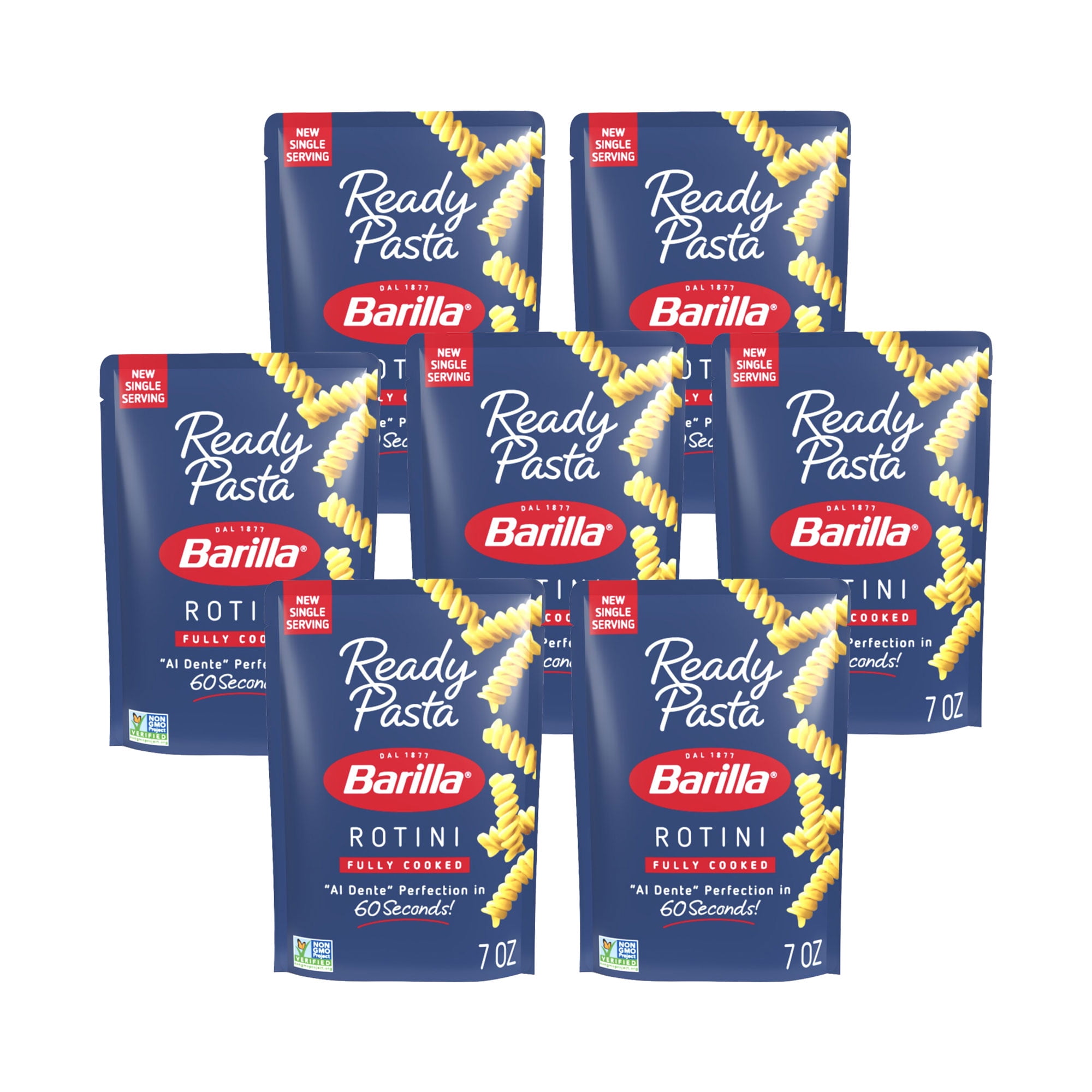 Barilla Ready Pasta Fully Cooked Pasta Rotini, 7 oz (Pack of 7 ...
