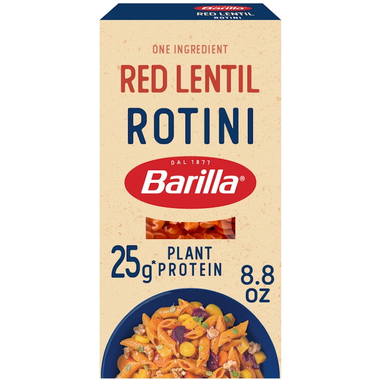 Barilla Red Lentil Red Lentil Rotini Pasta - Good Source of Plant-Based ...