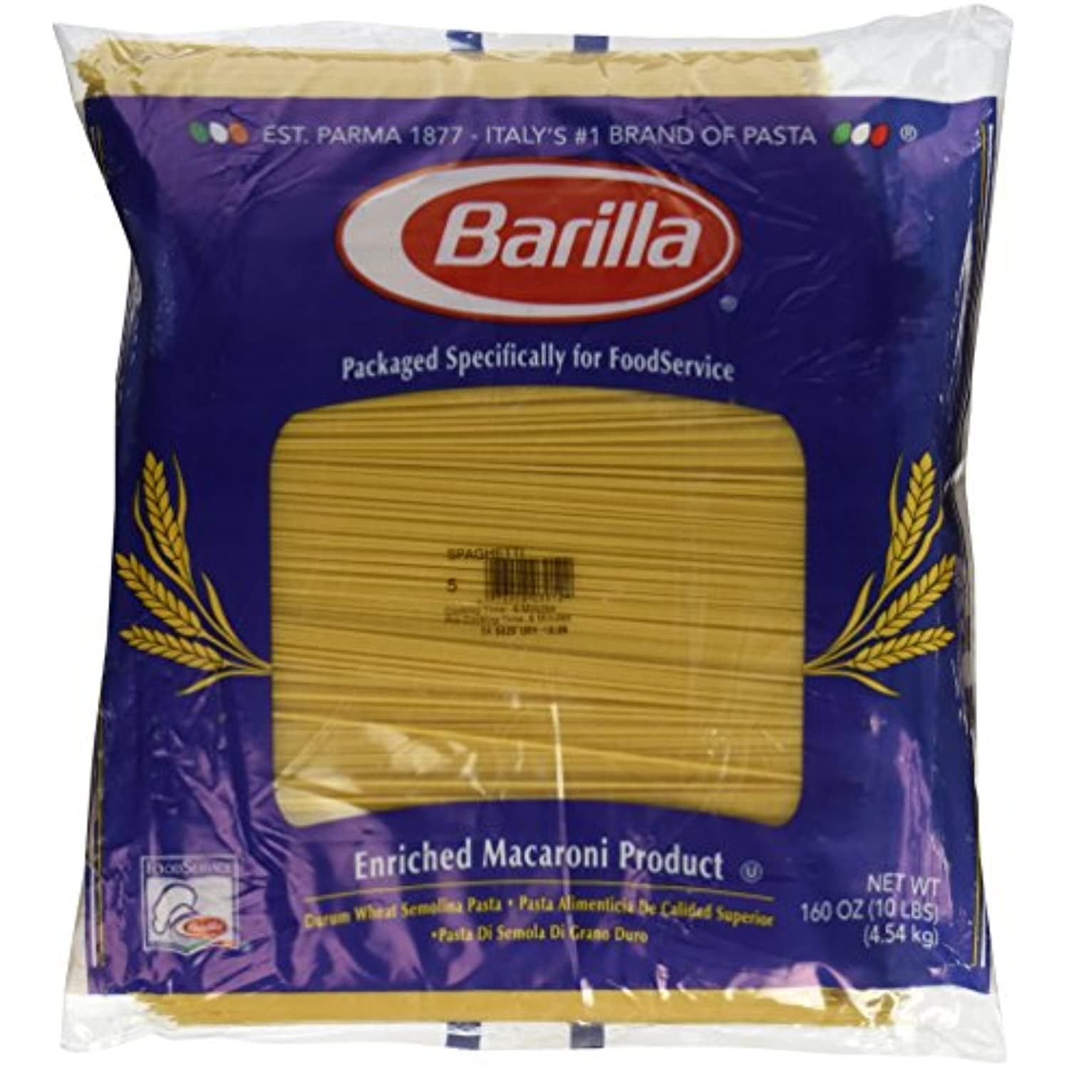 Barilla Spaghetti Pasta, 160 Ounce (1000354005) - Walmart.com