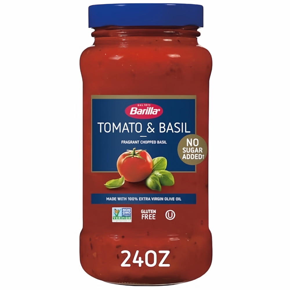 Barilla Tomato & Basil Pasta Sauce, 24 oz Jar, Pack of 5 - Walmart.com