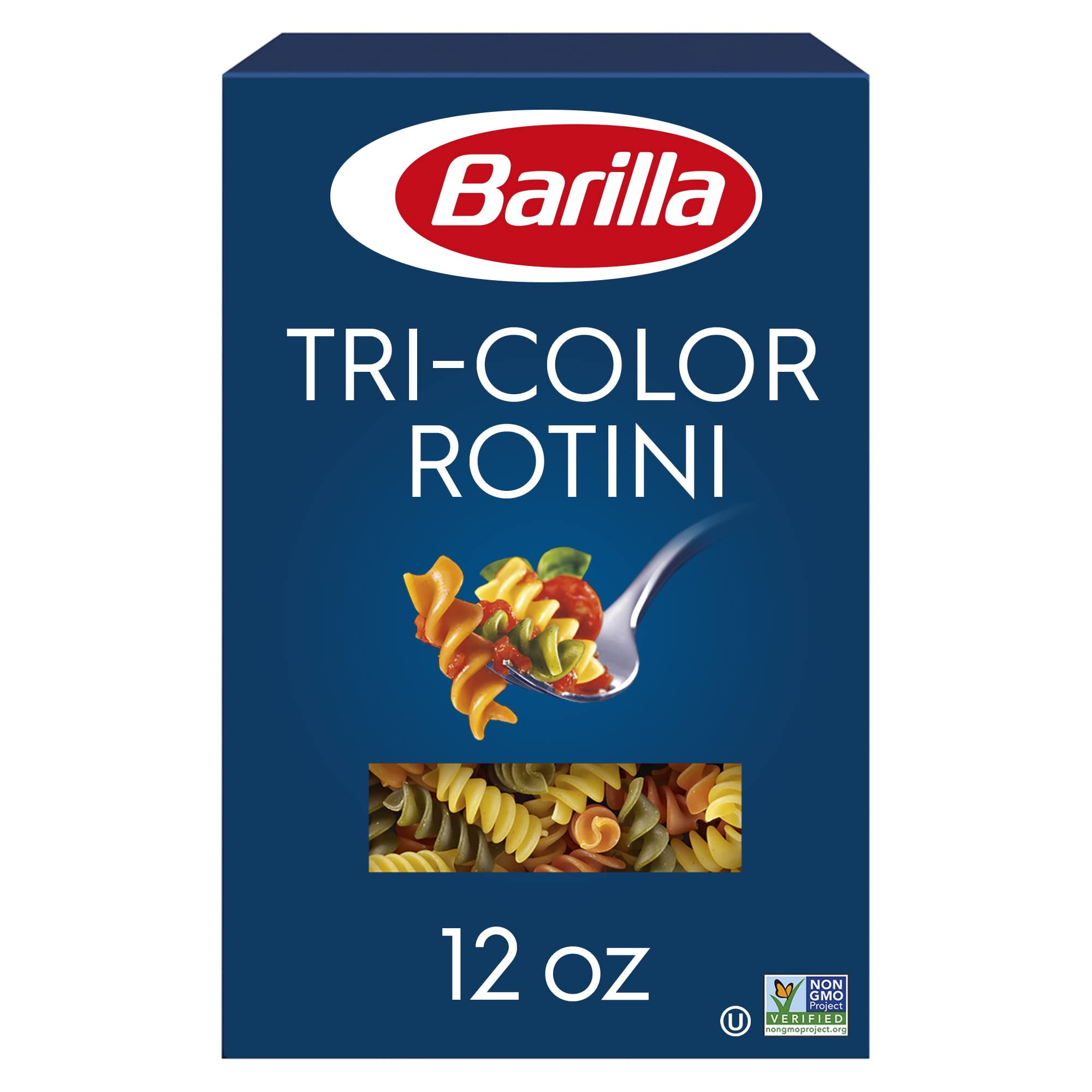 Barilla Tri-Color Rotini Pasta, 12 Oz Pack of 8, Vegan, Vegetarian ...