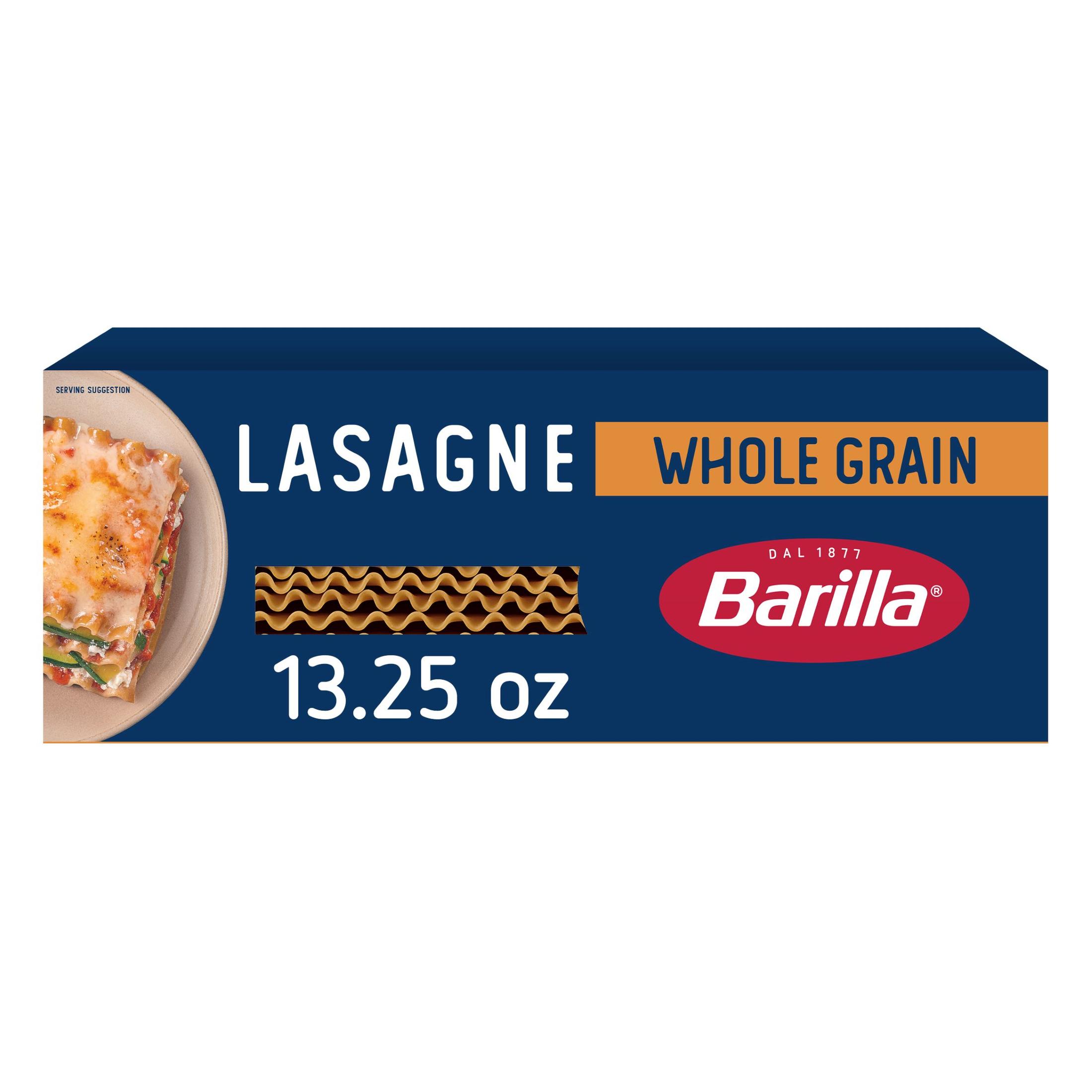 Barilla Whole Grain Wavy Lasagne Noodles Dry Shaped Pasta 13 25 Oz Barilla Whole Grain Wavy Lasagne Noodles Dry Shaped Pasta 13 25 Oz