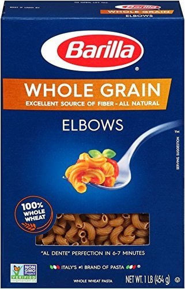 Barilla Whole Grain Pasta, Elbows, 16 Ounce ( Package Of 6- 1Lb Boxes ...