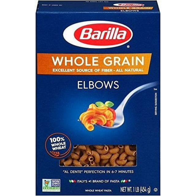 Barilla Whole Grain Pasta, Elbows, 16 Ounce ( Package Of 6- 1Lb Boxes ...