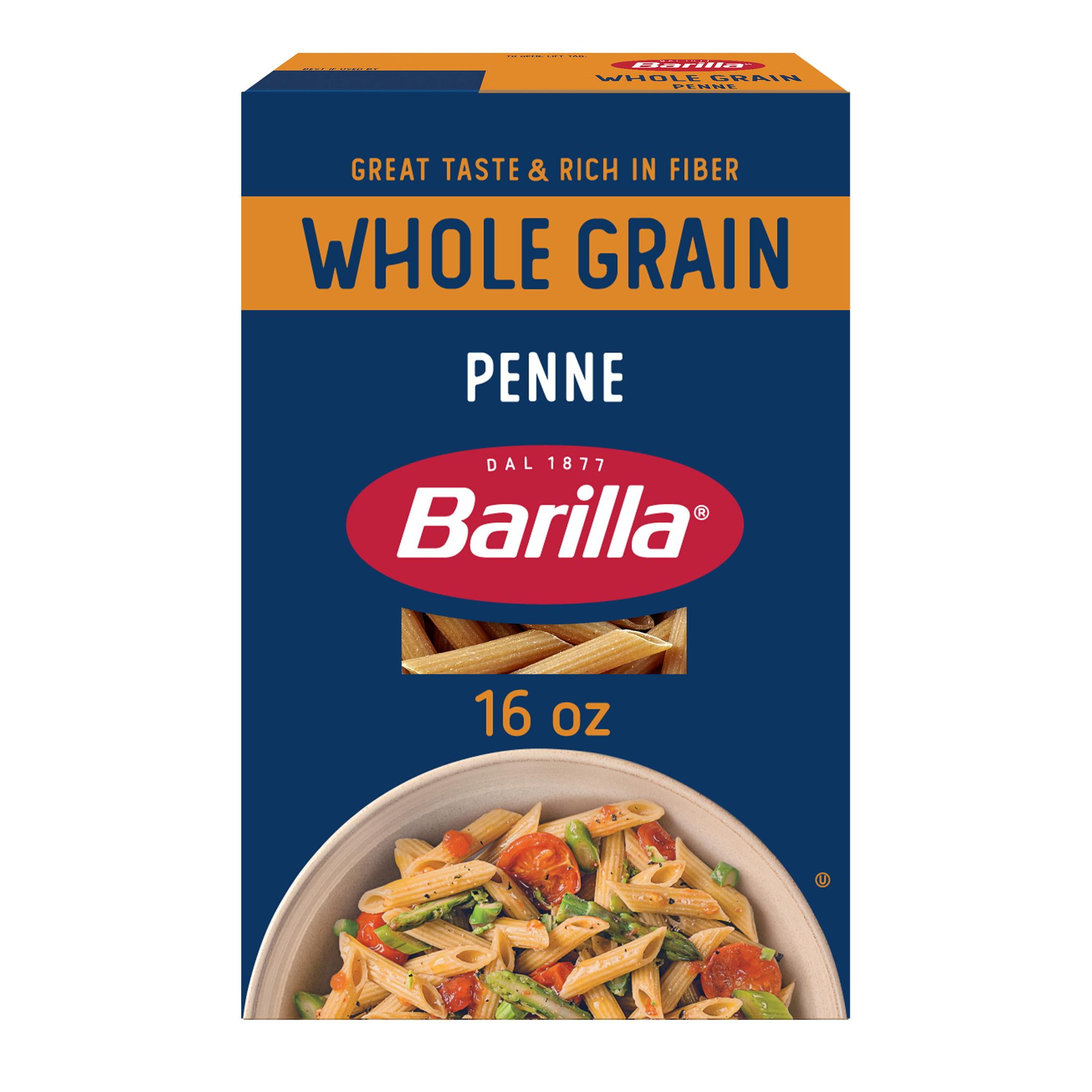 Barilla Whole Grain Penne Pasta, 100% Whole Wheat, 16 oz. Box - Walmart ...