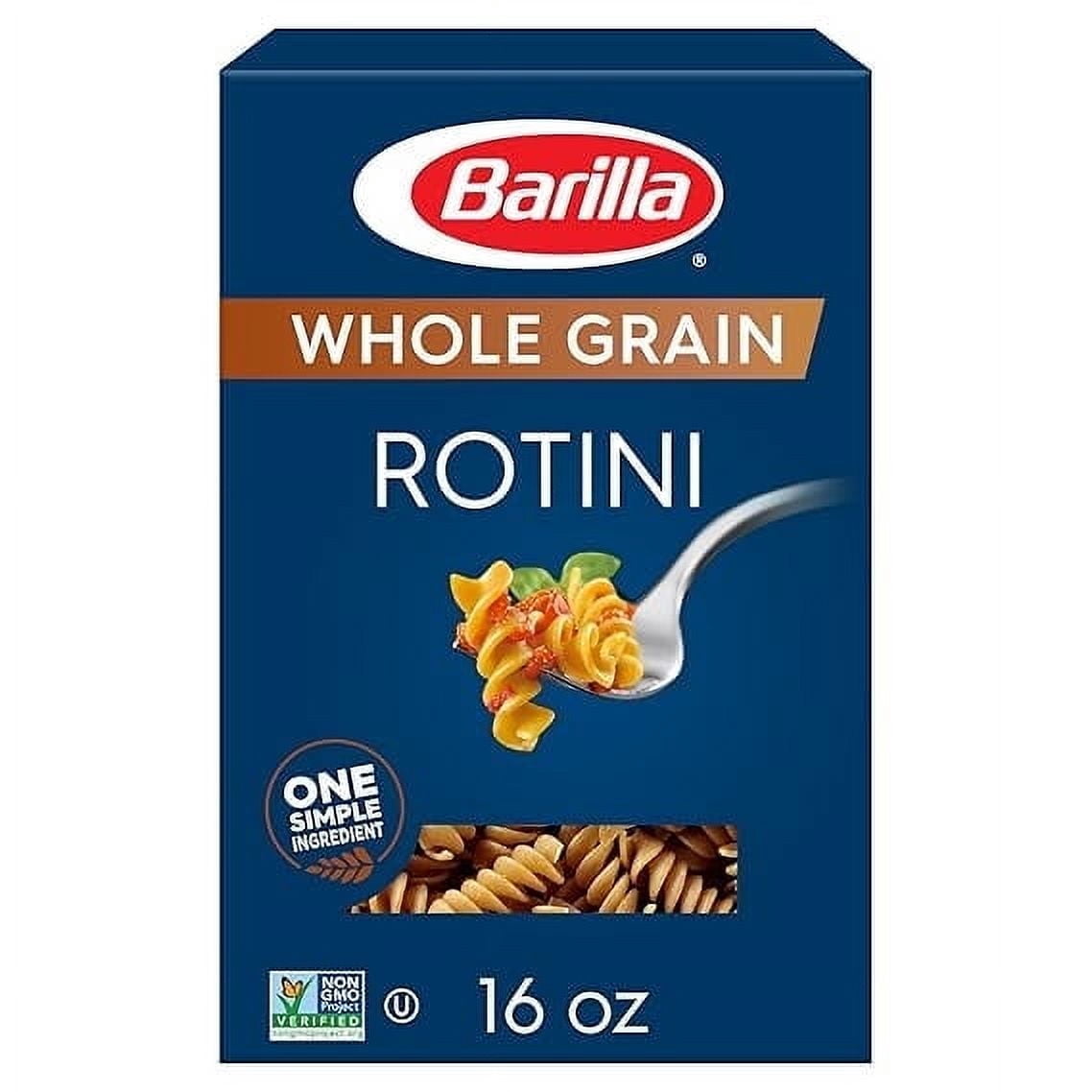 Barilla, Whole Grain Rotini Pasta, 16 Oz, Twists, Fiber - Walmart.com