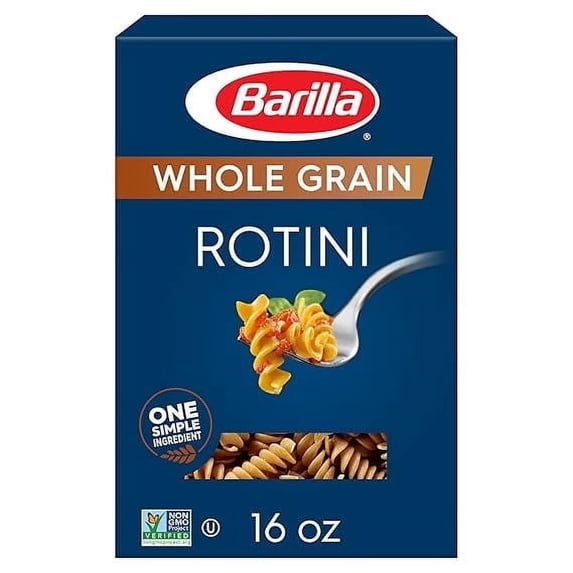 Barilla, Whole Grain Rotini Pasta, 16 Oz, Twists, Fiber - Walmart.com