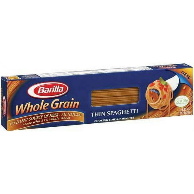 Barilla Whole Grain Thin Spaghetti Pasta 16 Oz. (Pack Of 2) - Walmart.com