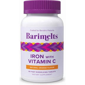 FERGON RESTORE Chewable Iron Tablets 27mg, Gluten-Free, Vegan, Orange ...