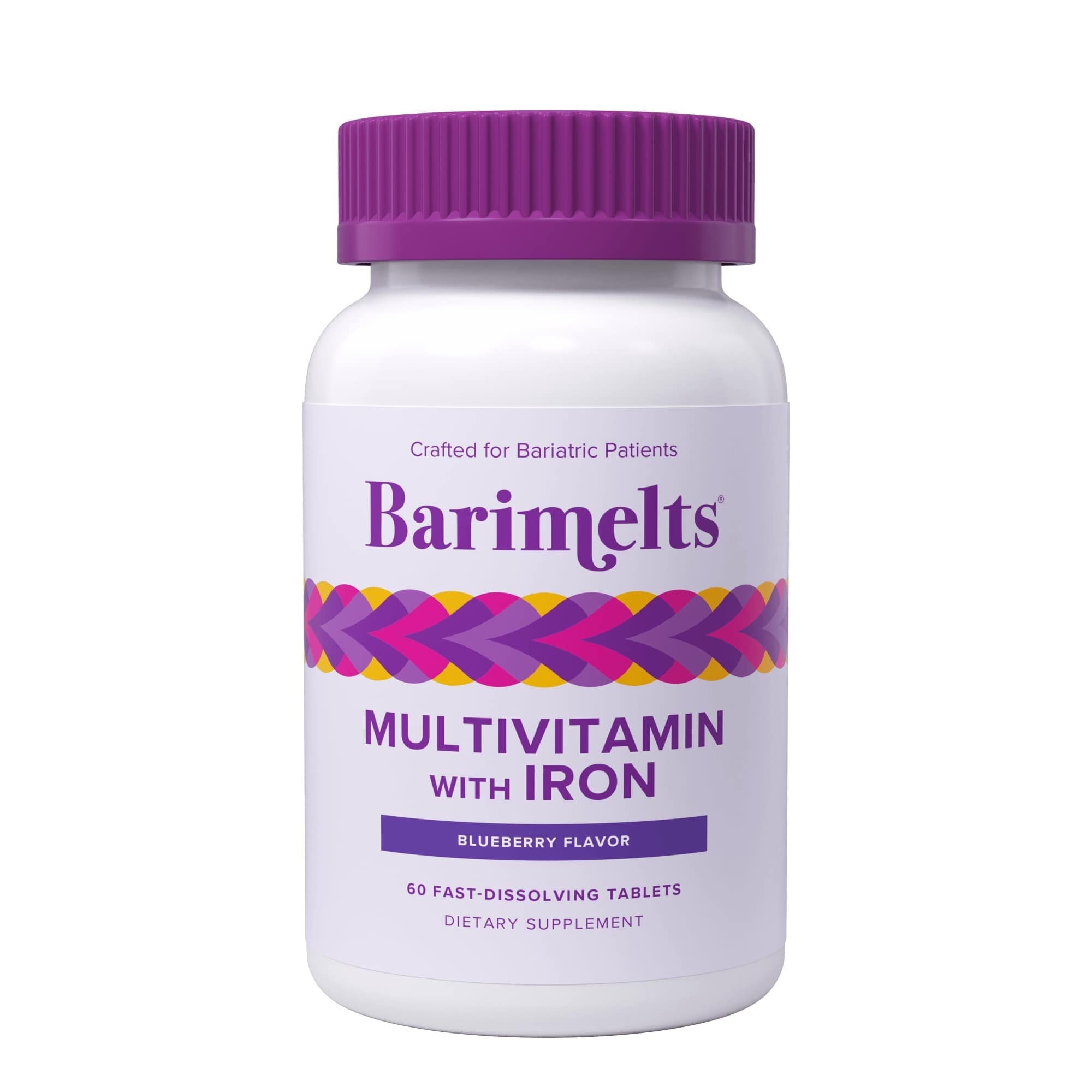Barimelts Bariatric Multivitamin with Iron, 60 Fast-Dissolving Tablets ...