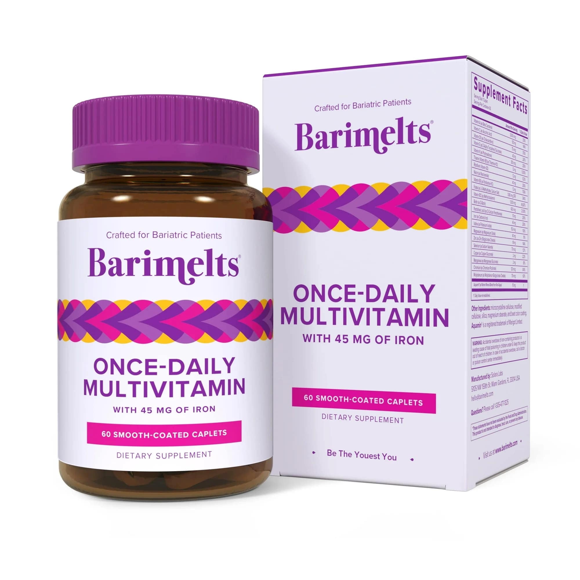 BariMelts The Step Up: Once-Daily Bariatric Multivitamin, 60 Caplets ...