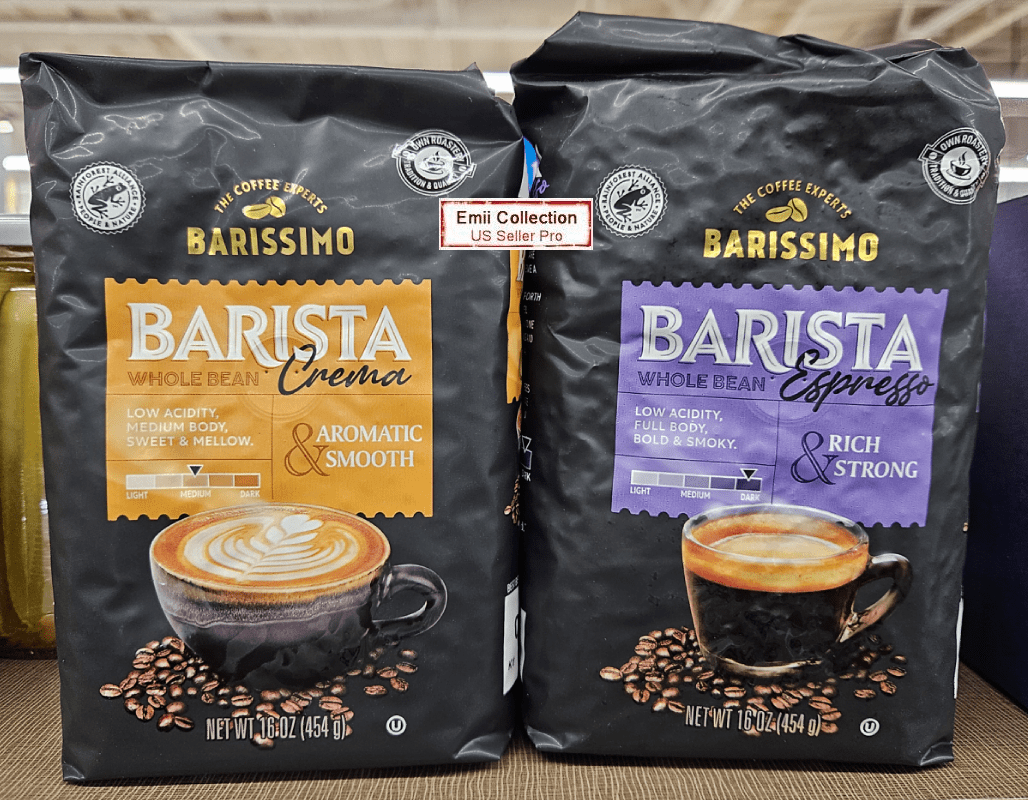 Barissimo Barista Whole Bean Crema & Expresso 16oz 454g (2 Bags ...