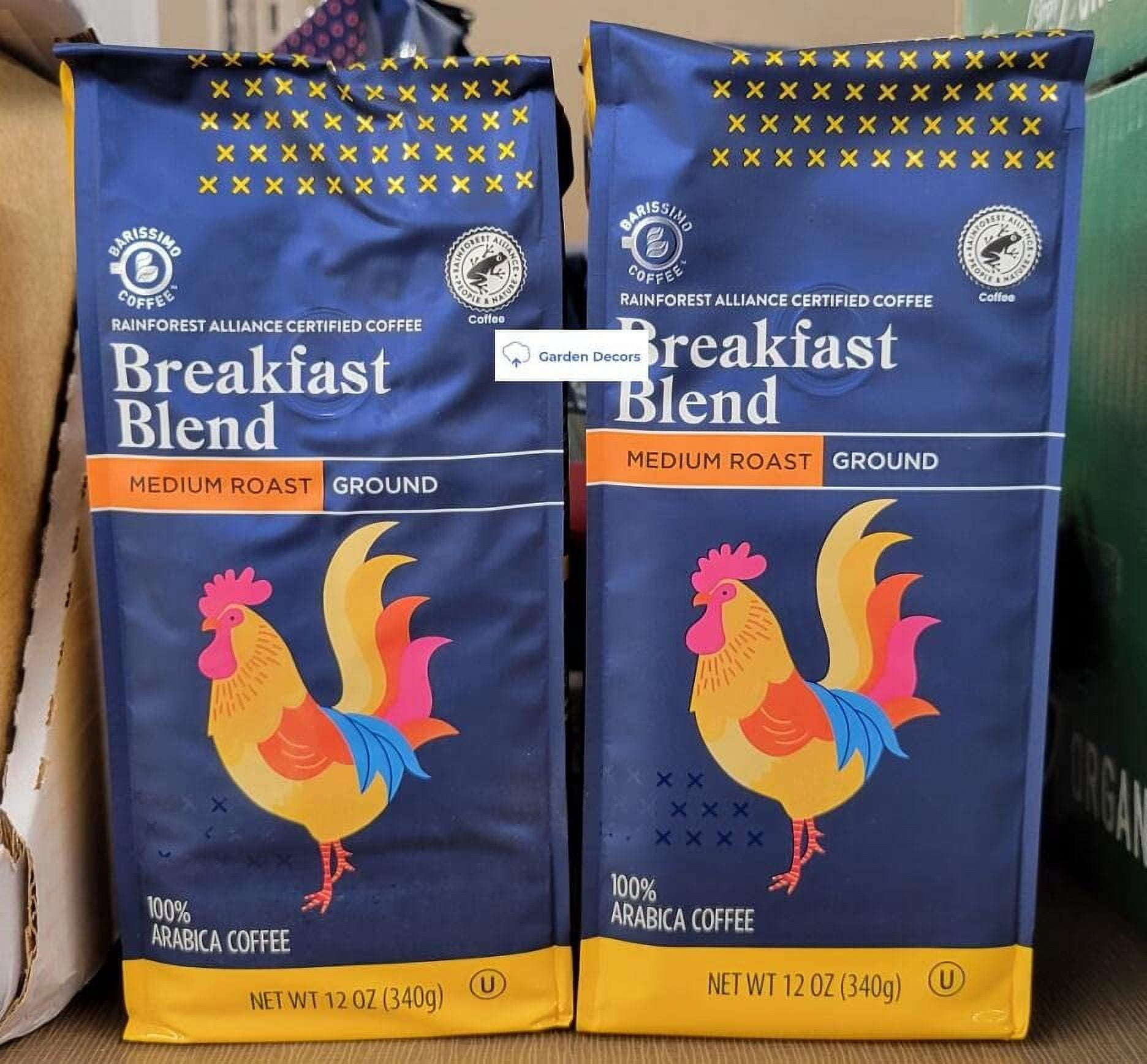 Barissimo Breakfast Blend Ground Coffee Medium SMRRoast 12oz 340g (Two Bags) - Walmart.com
