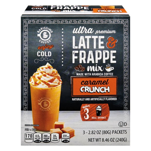 Barissimo Caramel Crunch Latte & Frappe Mix Packets, 3 count - Walmart.com