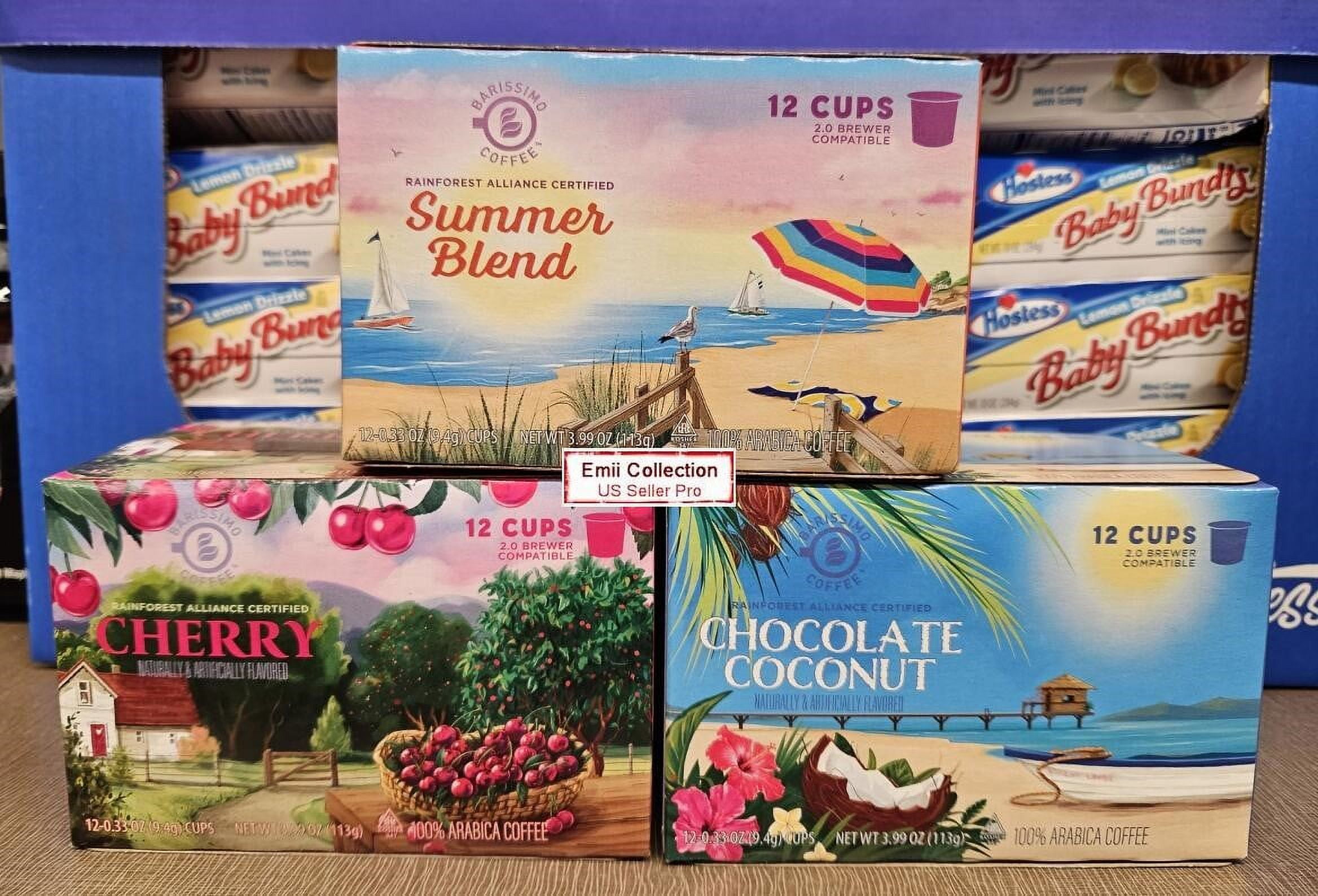 Barissimo Coffee Naturally & Artificially Flavored Chocolate Coconut ...