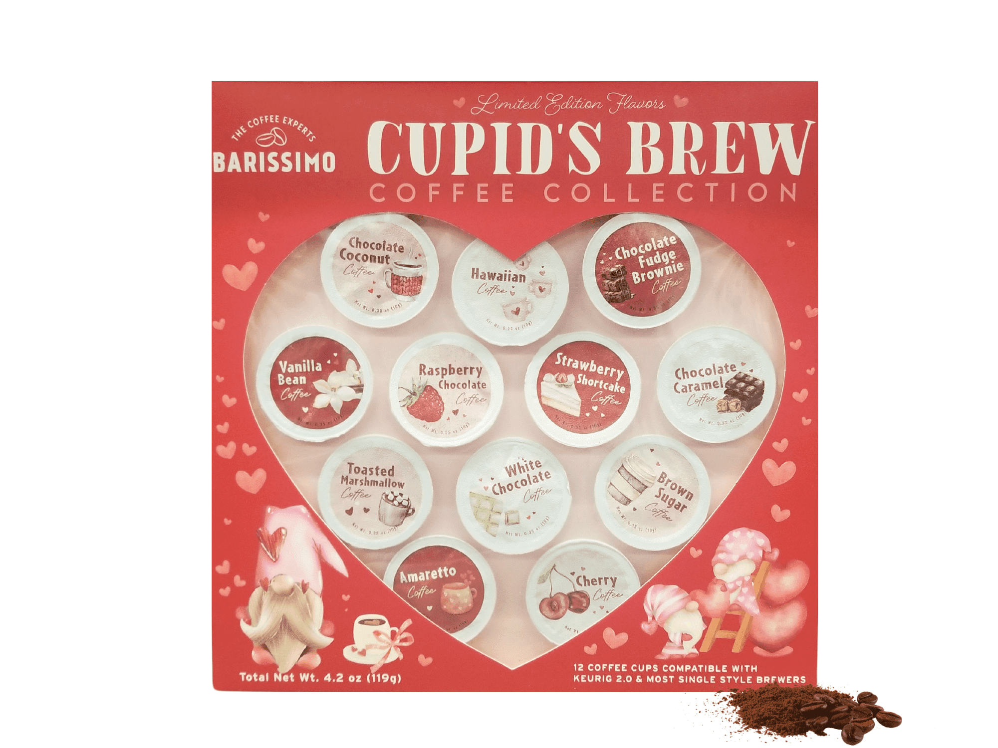 Barissimo Cupid's Brew Coffee Collection K-cups, 12 Count - Walmart.com