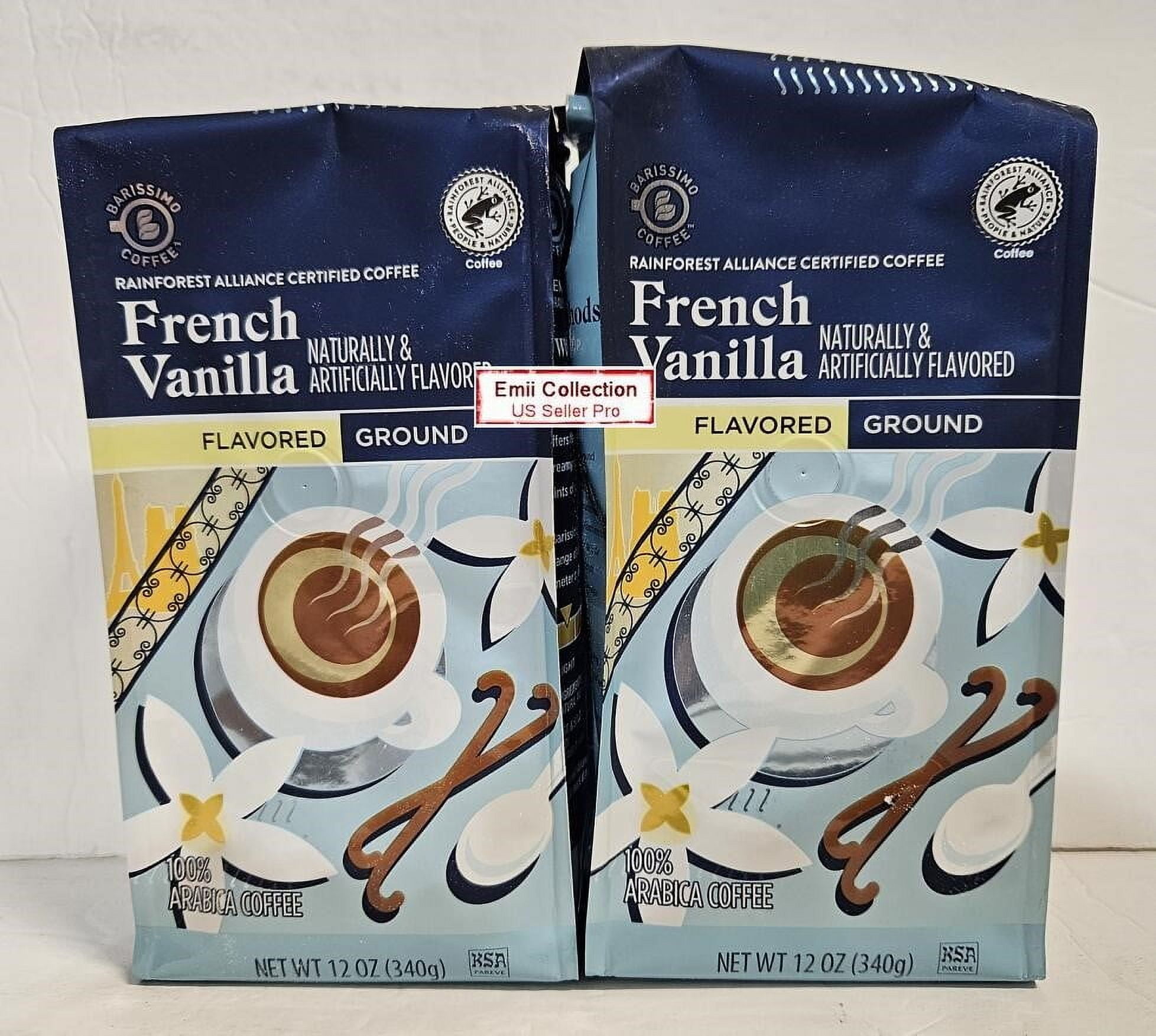 Barissimo French Vanilla Flavored Light Roasted Ground Coffee 12oz 340g (2 Bags) - Walmart.com