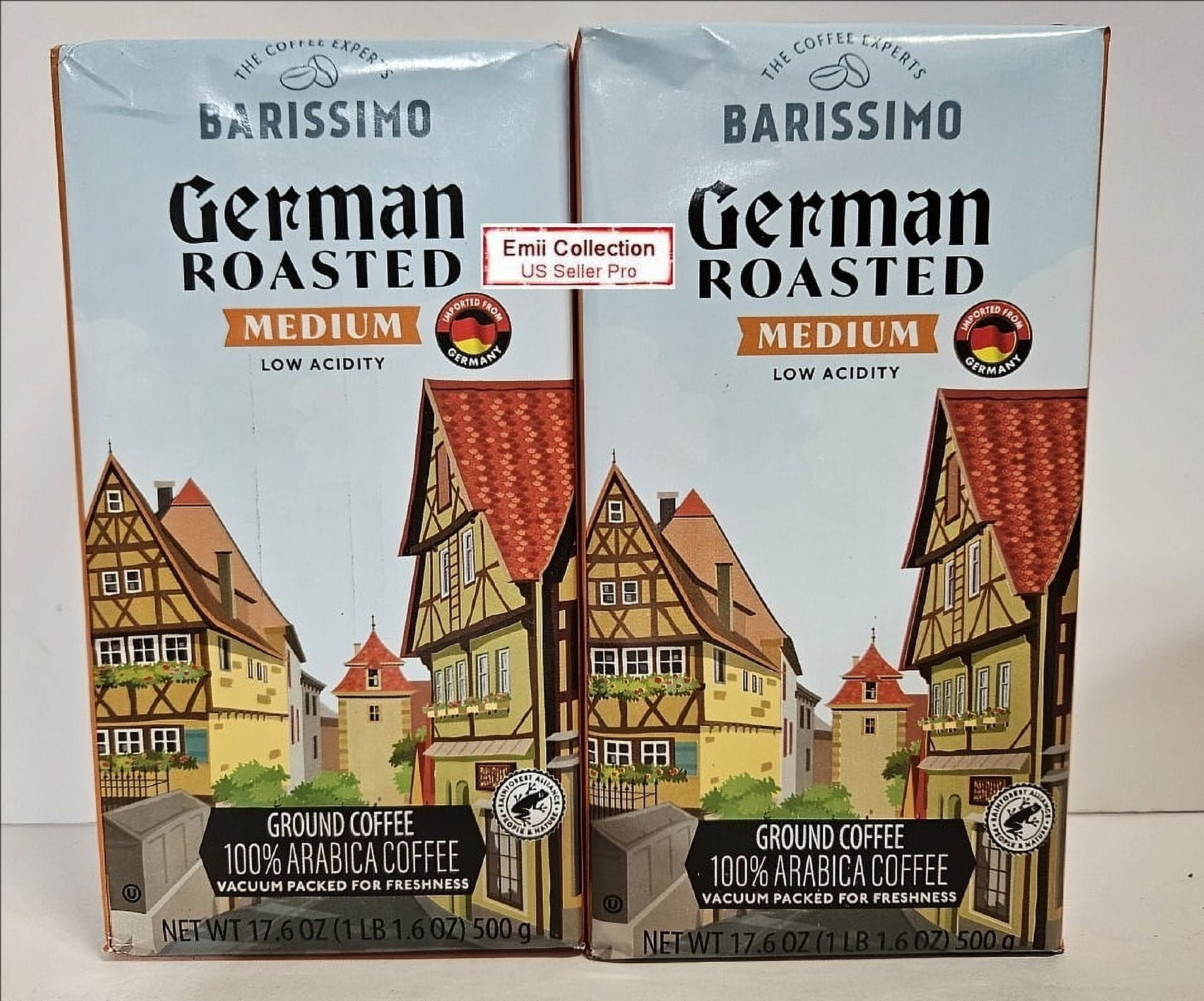 Barissimo German Roasted Low Acidity Medium Ground Coffee 17.6oz 500g (2 Packs) - Walmart.com