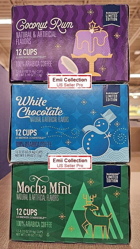 Barissimo Limit 3 Flavors 100% Arabica Cup Coffee Coconut Run, Mocha ...