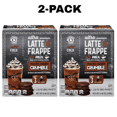 Barissimo Mocha Cookie Crumble Latte & Frappe Mix Packets, 3 count 2.8 ...