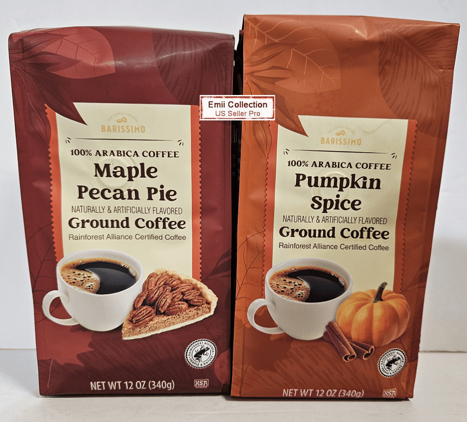 Barissimo Pumpkin Spice Maple Pecan Pie Light Roast Ground Coffee 12oz ...