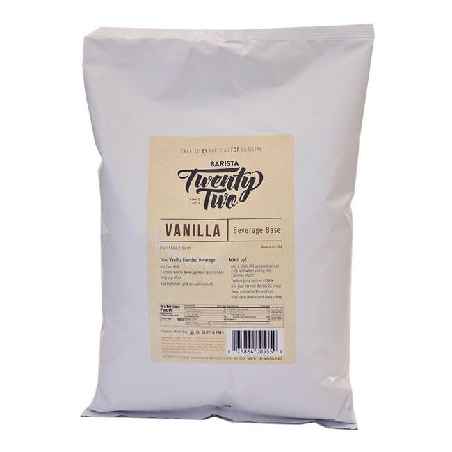 Barista 22 Vanilla Beverage Base cs 5/3.5 lb - Walmart.com