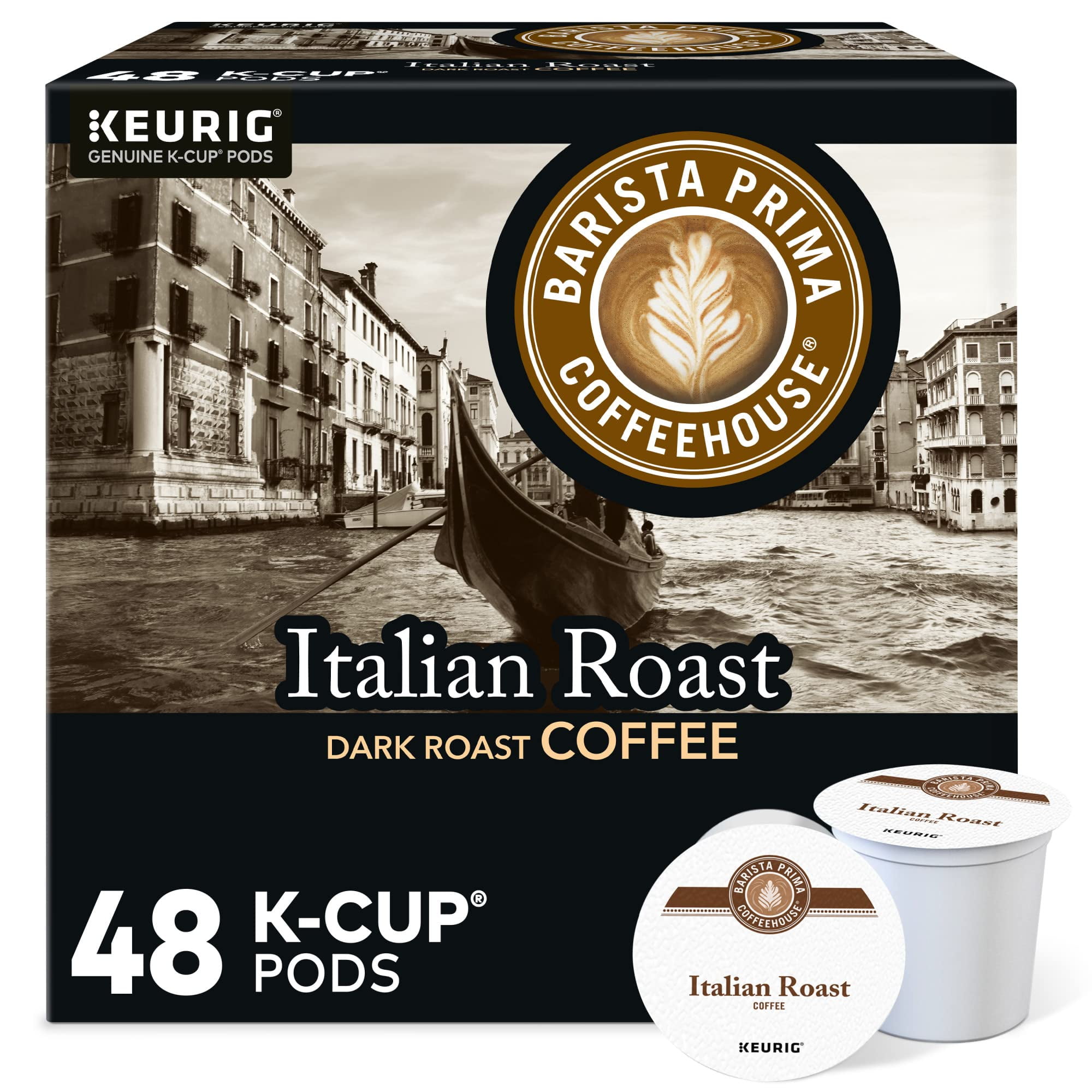 Barista Prima Coffeehouse Italian Roast, Keurig Single Serve K-Cup Pods ...