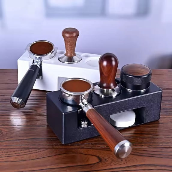 Barista Tool Espresso Tamper Holder Black White ABS Station Coffee ...