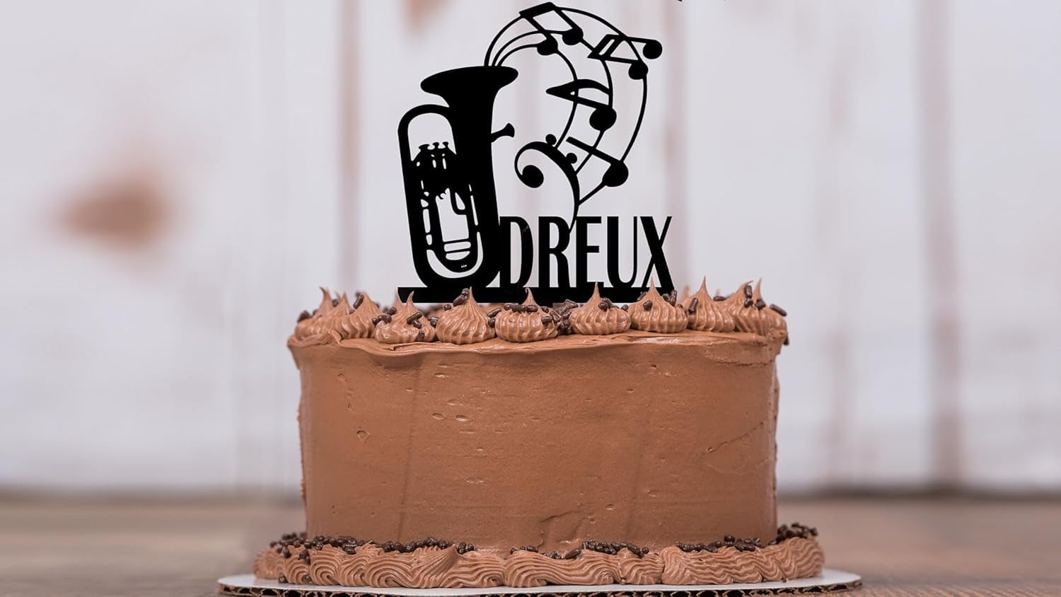 Baritone Cake Topper Music Note,Bass Clef,Musician Band Party,Musical ...