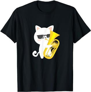 Baritone Cat Cute Baritone Euphonium Player Cat Owner Kawaii T-Shirt - Walmart.com