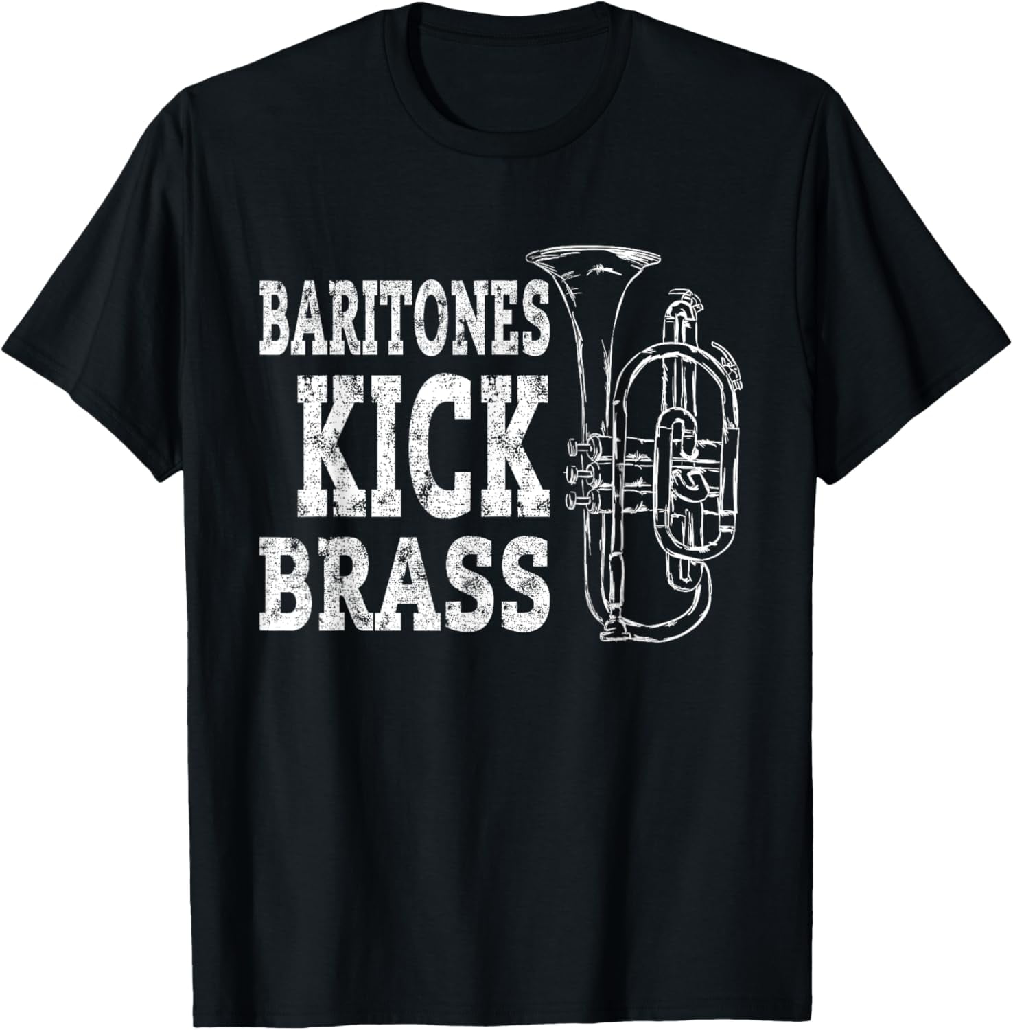 Baritone Euphonium Shirt Brass Marching Band Gift T-Shirt - Walmart.com