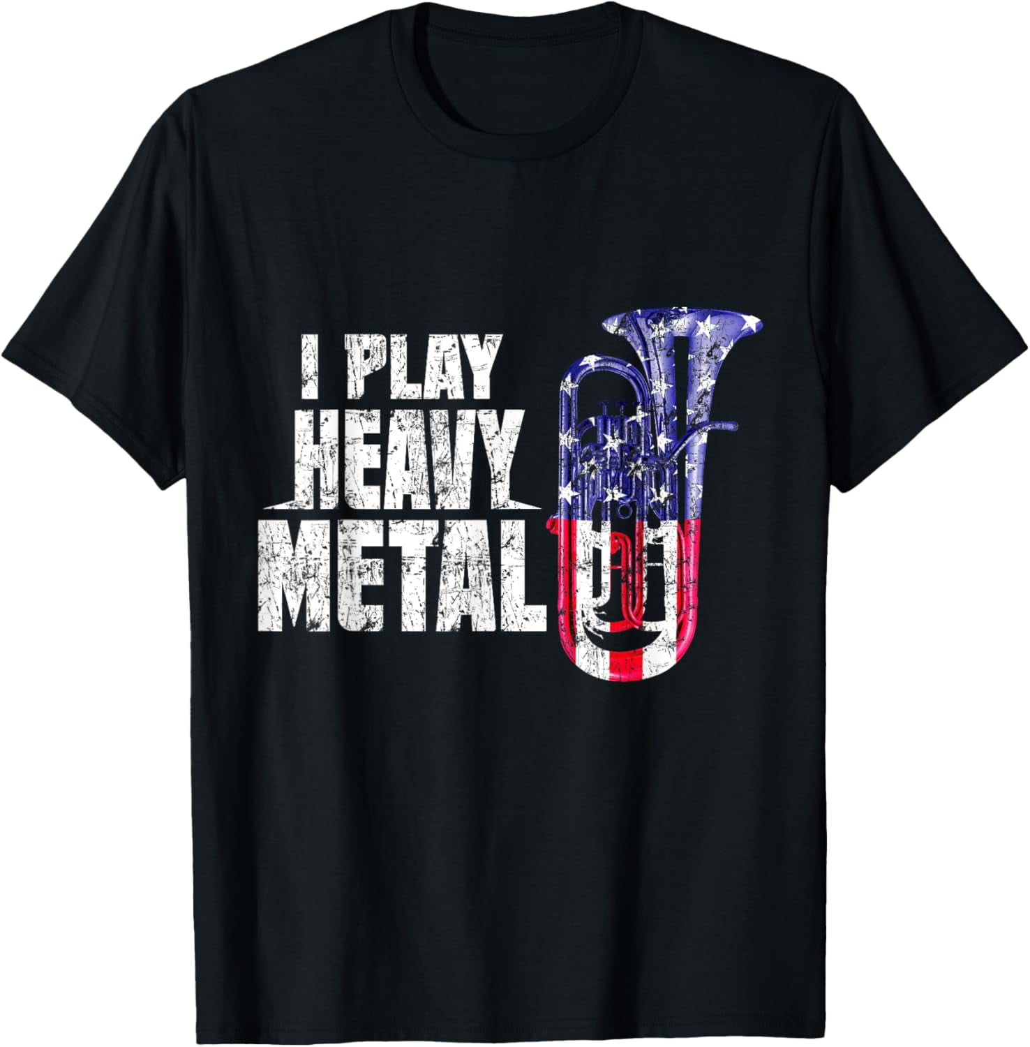 Baritone Euphonium Shirt USA Flag Euphonium Player Gift T-Shirt ...