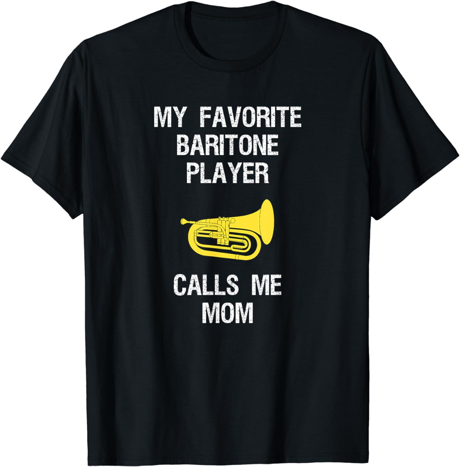 Baritone Mom T-Shirt Gift - Funny Baritone Band Player - Walmart.com