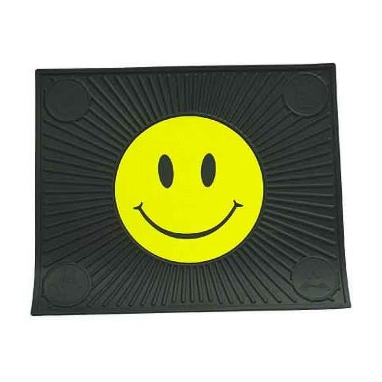 Barjan 0241053 Plasticolor Happy Face Rubber Utility Mat - Walmart.com